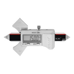 HOLEX Digitale Schwei&szlig;nahtlehre 30 mm aus Edelstahl mit LCD-Anzeige und Batteriebetrieb f&uuml;r Messung von Winkel/Spalt/Breite/Tiefe von Schwei&szlig;n&auml;hten, 477630 30)