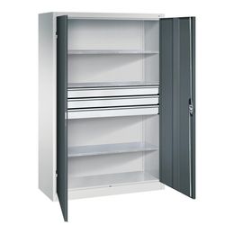 C+P Werkzeugschrank mit Schubladen Acurado, 1950x1200x500mm, 7035/7016 ; C + P M&ouml;belsysteme (8931-5030|S10337)