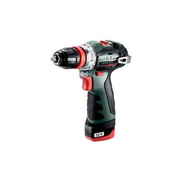 Metabo Akku-Bohrschrauber PowerMaxx BS BL Q Kunststoffkoffer; 12V 2x2Ah Li-Power + LC 40 (601749500)