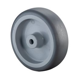 BS Rollen Gummirad &Oslash; 75 mm, Kunststoff, grau, Tragkraft 60 kg, Gleitlager (A80.078)