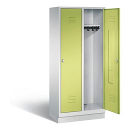 C+P Garderobenschrank Classic, H1800xB810xT500mm, Front Viridingr&uuml;n, Korpus Lichtgrau (8020-22) ; C + P M&ouml;belsysteme (8020-22|S10457)