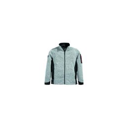 Strick-Fleecejacke CHRISTOPH Gr.XL grau/schwarz FHB (79595-1120-XL)