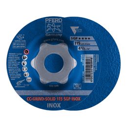 Pferd TOOLS CC-GRIND SOLID Schleifscheibe 115x22,23 mm COARSE Speziallinie SGP INOX f&uuml;r Edelstahl (64189115)
