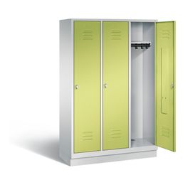 C+P Garderobenschrank Classic, H1800xB1200xT500mm, Front Viridingr&uuml;n, Korpus Lichtgrau (8020-32) ; C + P M&ouml;belsysteme (8020-32|S10423)