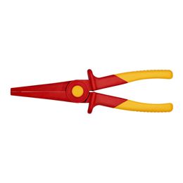Knipex 98 62 02 Flachrundzange aus Kunststoff isolierend mit Weichkunststoff-Zone f&uuml;r sicheren Halt Kunststoff 220 mm)