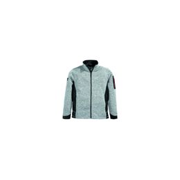 Strick-Fleecejacke CHRISTOPH Gr.L grau/schwarz FHB (79595-1120-L)