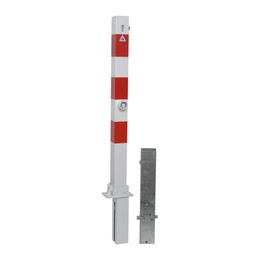 Schake Absperrpfosten Typ 4701FUH, 70x70mm, umlegbar, herausnehmbar + Dreikantverschlu&szlig;, feuerverzinkt)