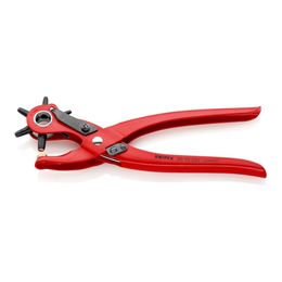 Knipex 90 70 220 EAN Revolverlochzange rot pulverbeschichtet 220 mm)