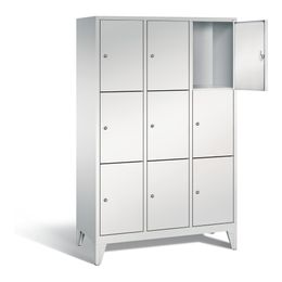 C+P Garderobenschrank Classic, H1850xB1200xT500mm, Front Lichtgrau, Korpus Lichtgrau (8010-323) ; C + P M&ouml;belsysteme (8010-323|S10002)