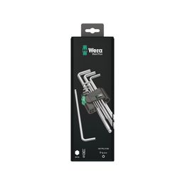 Wera Werk Winkelschl&uuml;sselsatz Hex-Plus mit Kugelkopf und Farbkennzeichnung in Halter, 9-tlg. (05073391001)