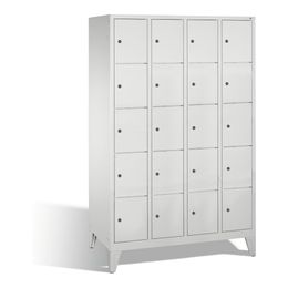 C+P F&auml;cherschrank Classic auf F&uuml;&szlig;en, 20 F&auml;cher, H1850xB1190xT500mm Front Lichtgrau Korpus Lichtgrau ; C + P M&ouml;belsysteme (8010-405|S10000)