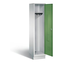 C+P Garderobenschrank Classic, H1800xB420xT500mm, Front Resedagr&uuml;n, Korpus Lichtgrau (8020-12) ; C + P M&ouml;belsysteme (8020-12|S10092)
