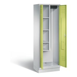 C+P Garderobenschrank Classic, H1800xB610xT500mm, Front Viridingr&uuml;n, Korpus Lichtgrau (8120-00) ; C + P M&ouml;belsysteme (8120-00|S10190)