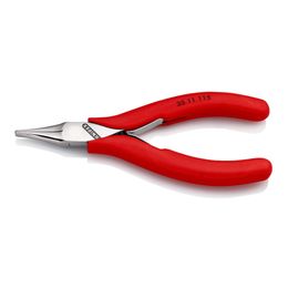 Knipex 35 11 115 Elektronik-Greifzange mit durchgestecktem Gelenk mit rutschhemmenden Kunststoff-H&uuml;llen 115 mm)