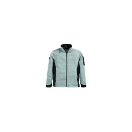 Strick-Fleecejacke CHRISTOPH Gr.M grau/schwarz FHB (79595-1120-M)