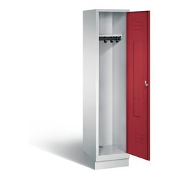 C+P Garderobenschrank Classic, H1800xB420xT500mm, Front Rubinrot, Korpus Lichtgrau (8020-12) ; C + P M&ouml;belsysteme (8020-12|S10050)