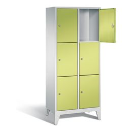 C+P Garderobenschrank Classic, H1850xB810xT500mm, Front Viridingr&uuml;n, Korpus Lichtgrau (8010-223) ; C + P M&ouml;belsysteme (8010-223|S10300)