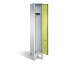 C+P Garderobenschrank Classic, H1850xB320xT500mm, Front Viridingr&uuml;n, Korpus Lichtgrau (8010-10) ; C + P M&ouml;belsysteme (8010-10|S10893)
