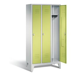 C+P Garderobenschrank Classic, H1850xB900xT500mm, Front Viridingr&uuml;n, Korpus Lichtgrau (8010-30) ; C + P M&ouml;belsysteme (8010-30|S10588)