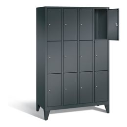 C+P Garderobenschrank Classic, H1850xB1190xT500mm, Front Anthrazitgrau, Korpus Anthrazitgrau (8010-403) ; C + P M&ouml;belsysteme (8010-403|S10111)