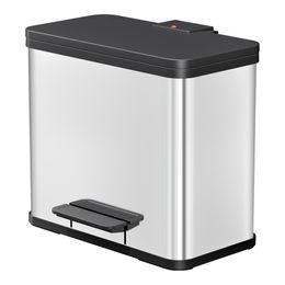 Hailo &Ouml;ko trio Plus L, Tret-M&uuml;lltrenner, 3x9 ltr, Edelstahl (6332000)