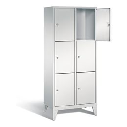 C+P Garderobenschrank Classic, H1850xB810xT500mm, Front Lichtgrau, Korpus Lichtgrau (8010-223) ; C + P M&ouml;belsysteme (8010-223|S10002)