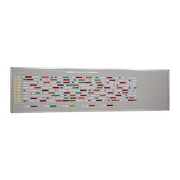 EICHNER VISIPLAN-Tafel ohne Raster, 31 Schienen 200 x 58 cm (9080-00126)