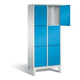 C+P Garderobenschrank Classic, H1850xB810xT500mm, Front Lichtblau, Korpus Lichtgrau (8010-223) ; C + P M&ouml;belsysteme (8010-223|S10000)