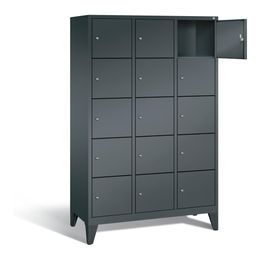 C+P Garderobenschrank Classic, H1850xB1200xT500mm, Front Anthrazitgrau, Korpus Anthrazitgrau (8010-325) ; C + P M&ouml;belsysteme (8010-325|S10085)