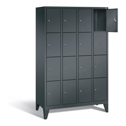 C+P Garderobenschrank Classic, H1850xB1190xT500mm, Front Anthrazitgrau, Korpus Anthrazitgrau (8010-404) ; C + P M&ouml;belsysteme (8010-404|S10170)