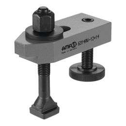AMF Spanneisen 6314AV abgesetzt mit St&uuml;tzschraube Nut 20 mm H 16 - 77 mm (74658)