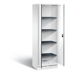 C+P W&auml;sche-Spind Evolo, H1800xB610xT500mm, Front Dekor Wei&szlig;, Korpus Verkehrswei&szlig; (48222-20B) ; C + P M&ouml;belsysteme (48222-20B|S10152)