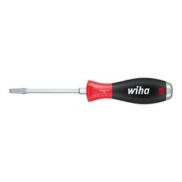 wiha Schraubendreher SoftFinish&reg; Schlitz mit durchgehender Sechskantklinge und massiver Stahlkappe 6,5 mm x 125 mm (03226)