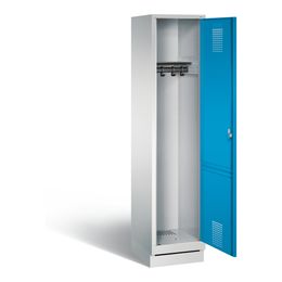 C+P Garderobenschrank Evolo, H1800xB420xT500mm, Front Lichtblau, Korpus Lichtgrau (48020-12) ; C + P M&ouml;belsysteme (48020-12|S10002)