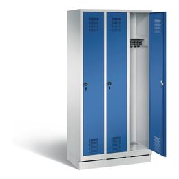 C+P Garderobenschrank Evolo, H1800xB900xT500mm, Front Enzianblau, Korpus Lichtgrau (48020-30) ; C + P M&ouml;belsysteme (48020-30|S10004)