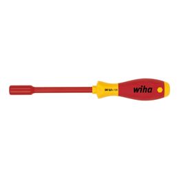 wiha Schraubendreher SoftFinish electric Sechskant-Steckschl&uuml;ssel mit isolierter Klinge und ergonomischem Griff, SW 8 mm x 125 mm (00859)