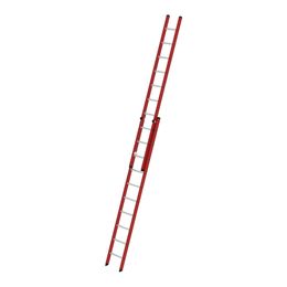 MUNK Kunststoff-Schiebe/Seilzugleiter 2-teilig 2 x 10 Sprossen (035110)