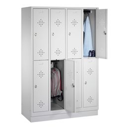 C+P Classic 8-Fach Doppelstockspind auf Sockel (Front und Korpus Lichtgrau) (8320-40|S10000)