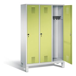 C+P Garderobenschrank Evolo, H1850xB1200xT500mm, Front Viridingr&uuml;n, Korpus Lichtgrau (48010-32) ; C + P M&ouml;belsysteme (48010-32|S10308)