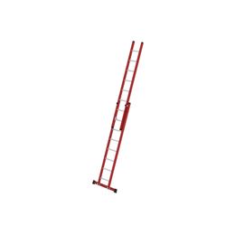 MUNK Kunststoff-Schiebe/Seilzugleiter 2-teilig Standtraverse 2 x 8 Sprossen (035508)