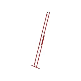 MUNK Kunststoff-Schiebe/Seilzugleiter 2-teilig Standtraverse 2 x 12 Sprossen (035512)