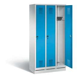 C+P Garderobenschrank Evolo, H1800xB900xT500mm, Front Lichtblau, Korpus Lichtgrau (48020-30) ; C + P M&ouml;belsysteme (48020-30|S10027)