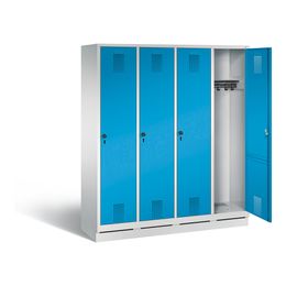 C+P Garderobenschrank Evolo, H1800xB1590xT500mm, Front Lichtblau, Korpus Lichtgrau (48020-42) ; C + P M&ouml;belsysteme (48020-42|S10047)