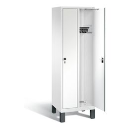 C+P Garderobenschrank Evolo, H1850xB610xT500mm, Front Dekor Wei&szlig;, Korpus Verkehrswei&szlig; (48010-20) ; C + P M&ouml;belsysteme (48010-20|S10461)