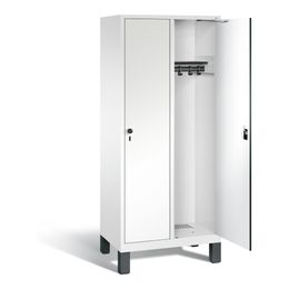 C+P Garderobenschrank Evolo, H1850xB810xT500mm, Front Dekor Wei&szlig;, Korpus Verkehrswei&szlig; (48010-22) ; C + P M&ouml;belsysteme (48010-22|S10551)