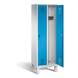 C+P Garderobenschrank Evolo, H1850xB610xT500mm, Front Lichtblau, Korpus Lichtgrau (48010-20) ; C + P M&ouml;belsysteme (48010-20|S10008)