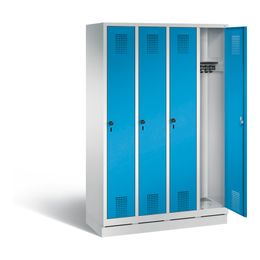 C+P Garderobenschrank Evolo, H1800xB1190xT500mm, Front Lichtblau, Korpus Lichtgrau (48020-40) ; C + P M&ouml;belsysteme (48020-40|S10034)