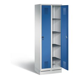 C+P W&auml;sche-Spind Evolo, H1800xB610xT500mm, Front Enzianblau, Korpus Lichtgrau (48020-20B) ; C + P M&ouml;belsysteme (48020-20B|S10005)
