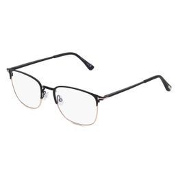 Tom Ford FT5453 Brille Unisex | Fassung: Vollrand, Quadratisch, Gold Schwarz