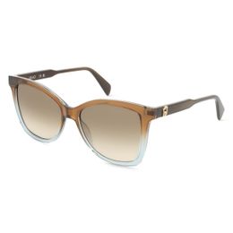 Liu Jo LJ822S | Damen-Sonnenbrille | Fassung: Vollrand, Butterfly, Kunststoff, Gr&uuml;n | Glasfarbe: Gr&uuml;n Verlaufend